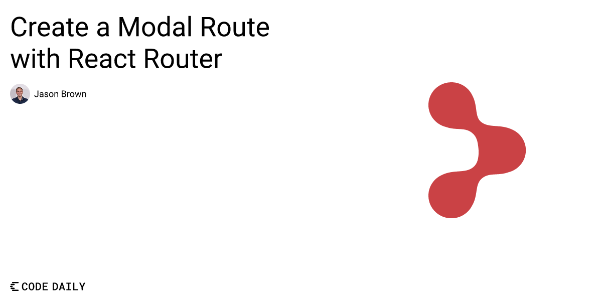 Create A Modal Route With React Router