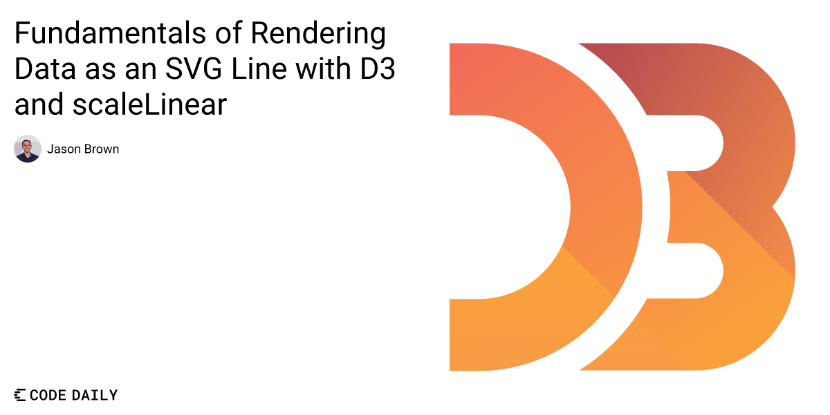 Fundamentals of Rendering Data as an SVG Line with D3 and scaleLinear